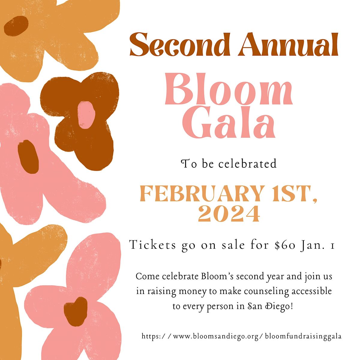 Blooms 2nd Annual Fundraising Gala, Commons, San Diego, 1 February 2024