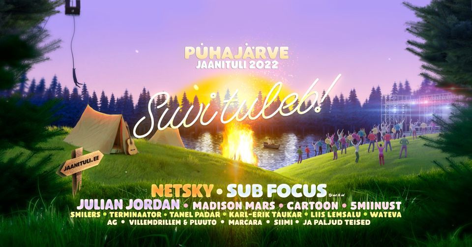 Pühajärve jaanituli 2022, Otepää, Parnu, 22 June to 24 June