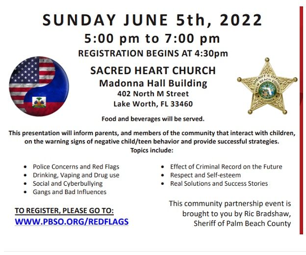 Red Flags for Parents- Palm Beach County Sheriffs Office (PBSO) event ...