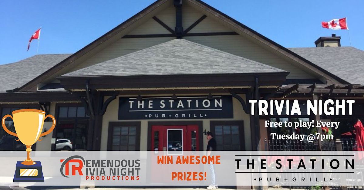 Trivia Night at The Station Pub(Riverbend) - Tuesdays @ 7pm, The ...