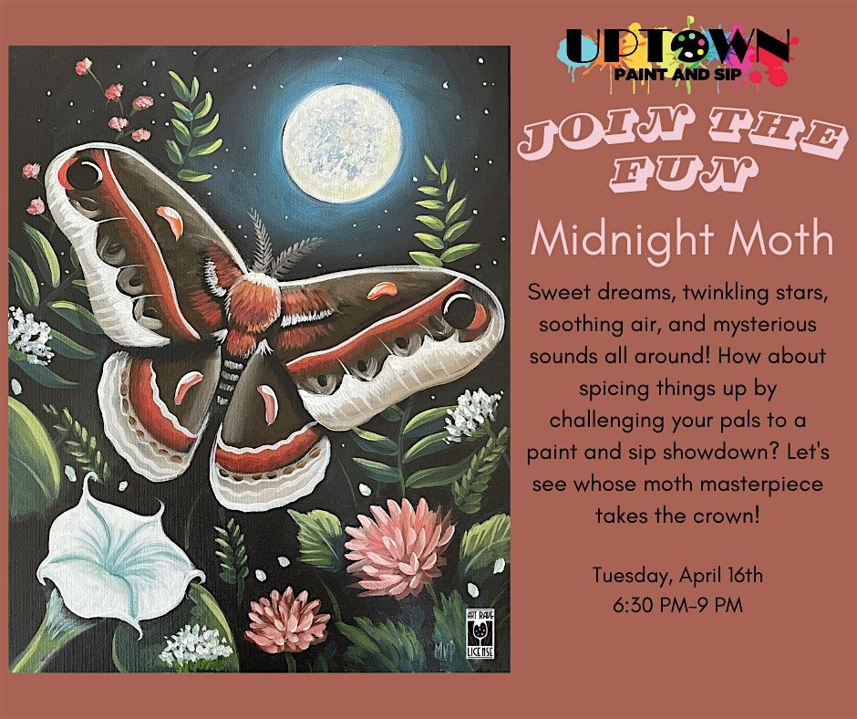 Toss Your Troubles Tuesday - Midnight Moth Paint & Sip, Uptown Paint ...