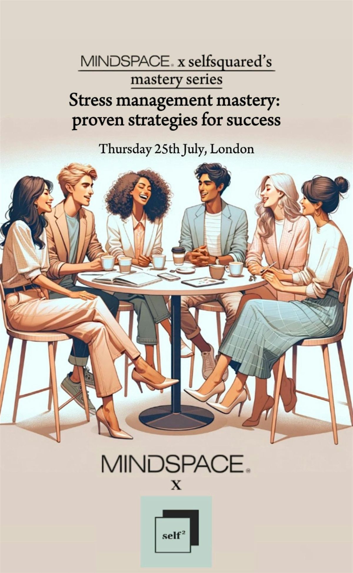 MINDSPACE x selfsquared: stress management mastery, Mindspace Shoreditch, London, 25 July 2024