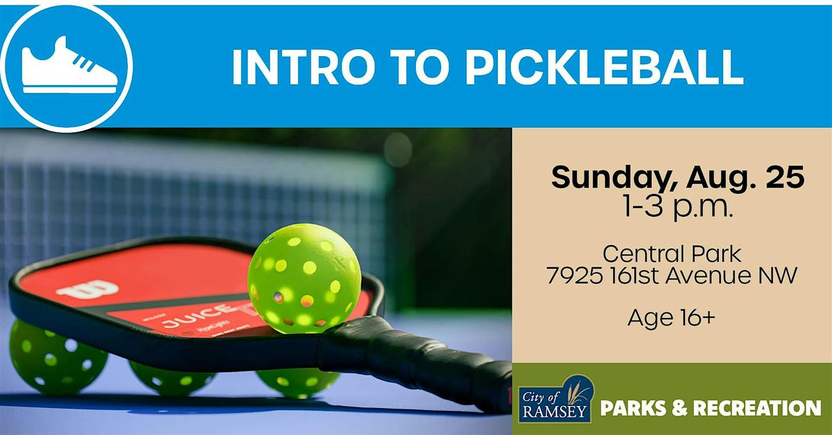 Intro to Pickleball, Central Park, Ramsey, MN, 25 August 2024