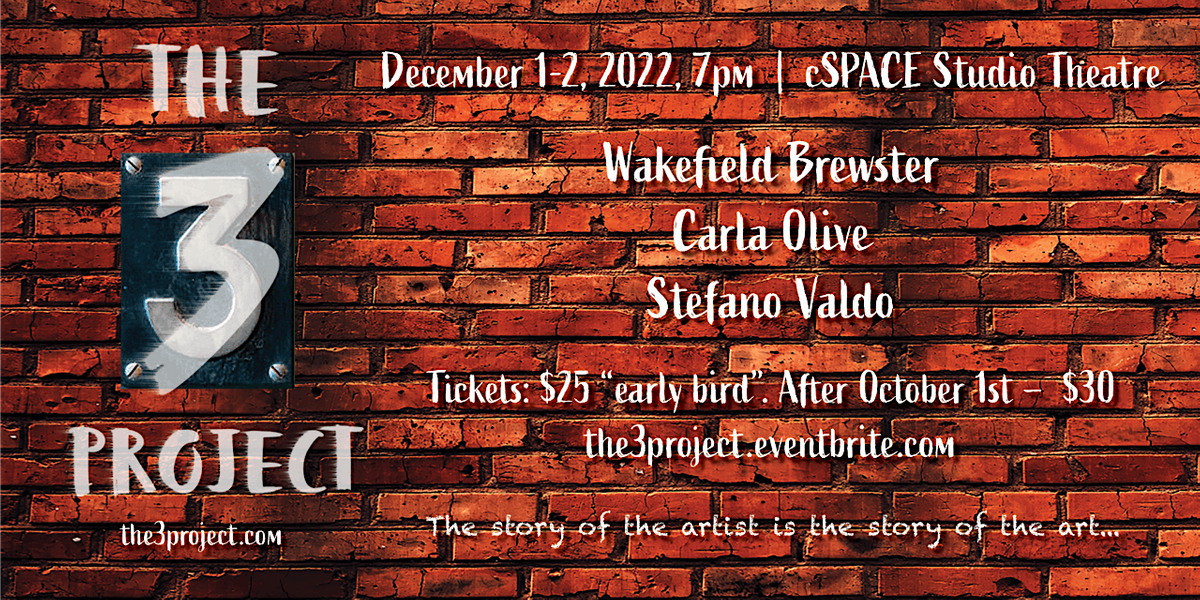 The 3 Project, cSPACE King Edward, Calgary, 1 December 2022