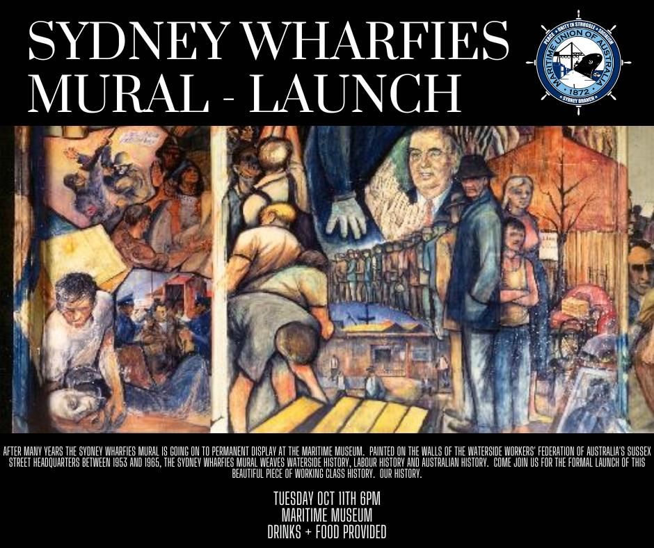 The Wharfies Mural Unveiling Australian National Maritime Museum