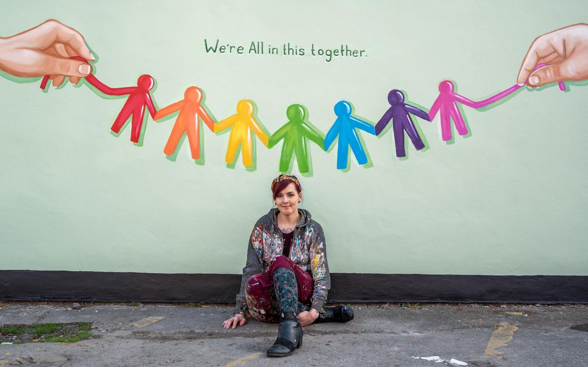 Jubilee Art Workshop with Rachel List, Pontefract Library, 2 April 2022