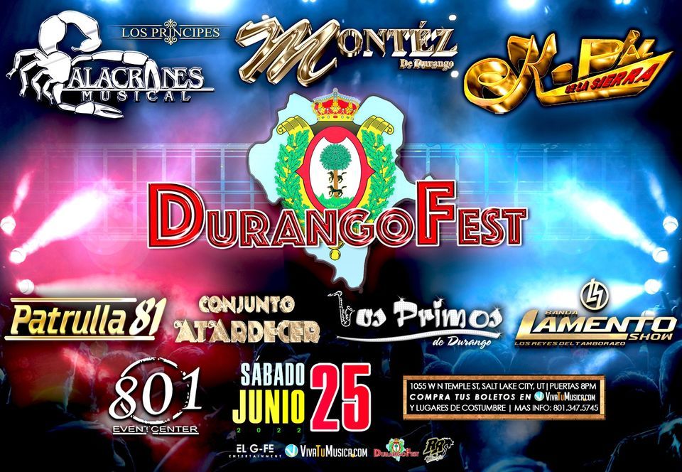 DurangoFest 2022 - Salt Lake City - 801 Event Center, 801 Convention ...