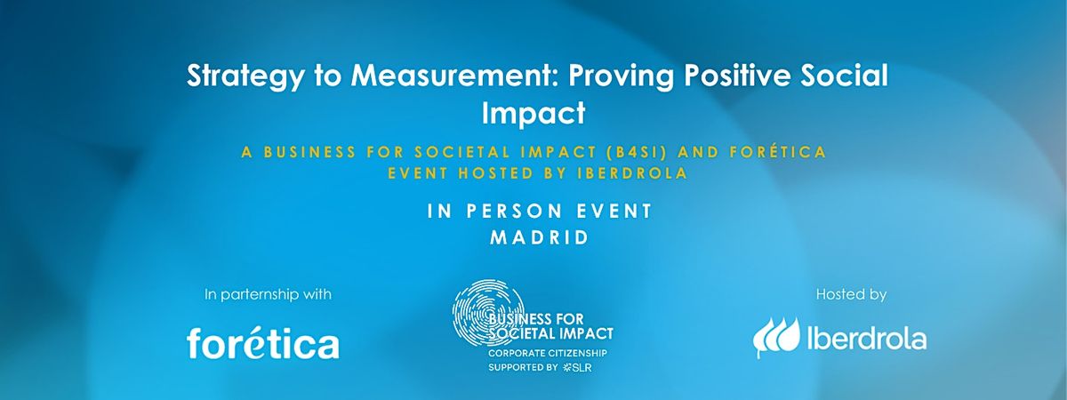 Strategy to Measurement: Proving Positive Social Impact, C. Tomás ...