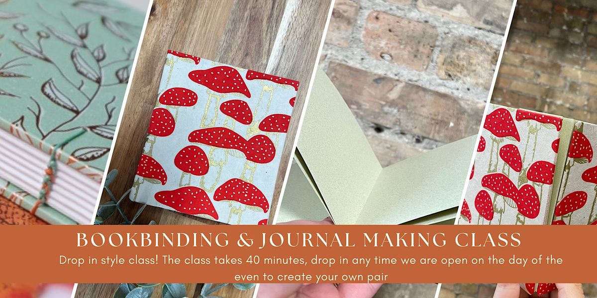 Self Guided Bookbinding Class- drop in anytime, takes 40 mins, 1631 ...