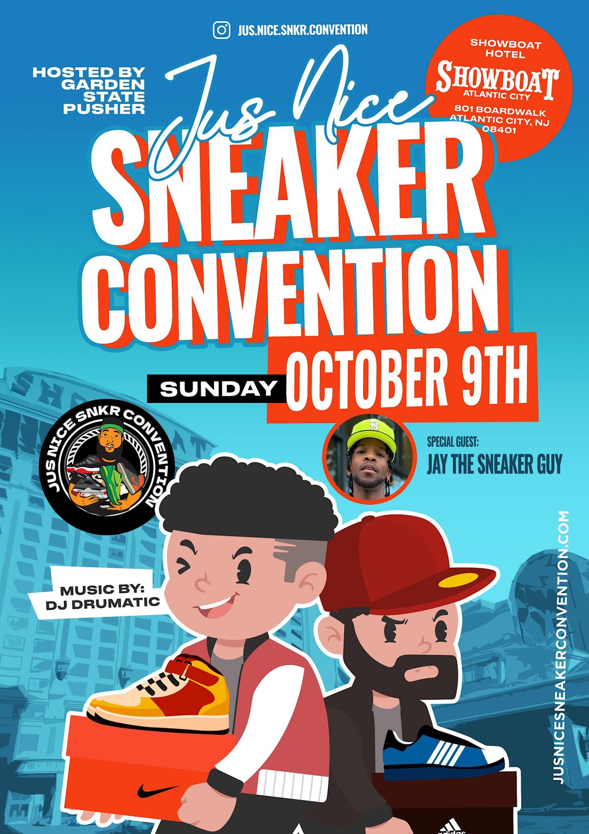 Jus Nice Sneaker Convention, Showboat Atlantic City, 9 October 2022