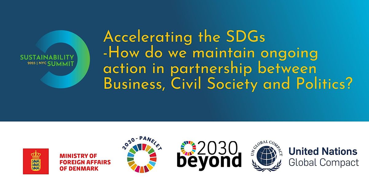 Accelerating the SDGs, Sustainability Summit NYC, New York, 18 ...