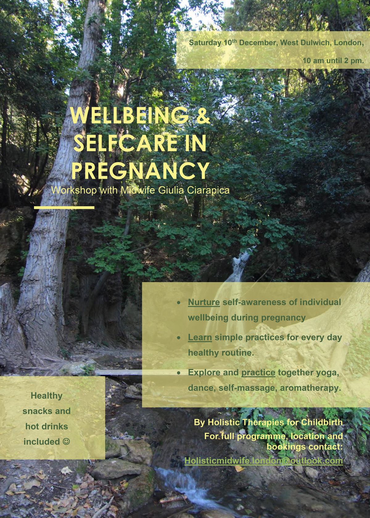 Wellbeing and Self-care in Pregnancy Workshop, Rosendale Allotments ...