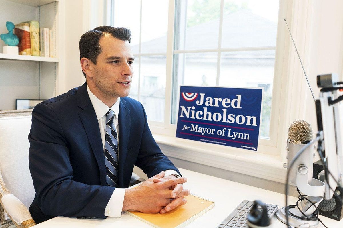Meet with Mayor Jared Nicholson, Demakes Family YMCA in Lynn, 7 April 2022