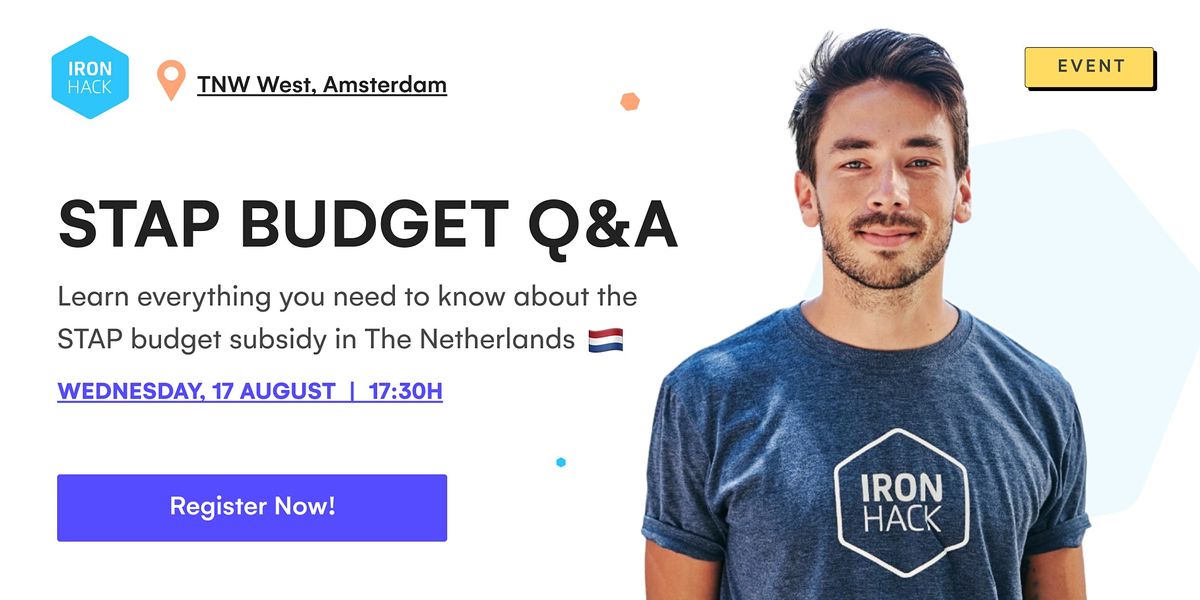 STAP BUDGET Q&A, TNW West, Amsterdam, 17 August 2022