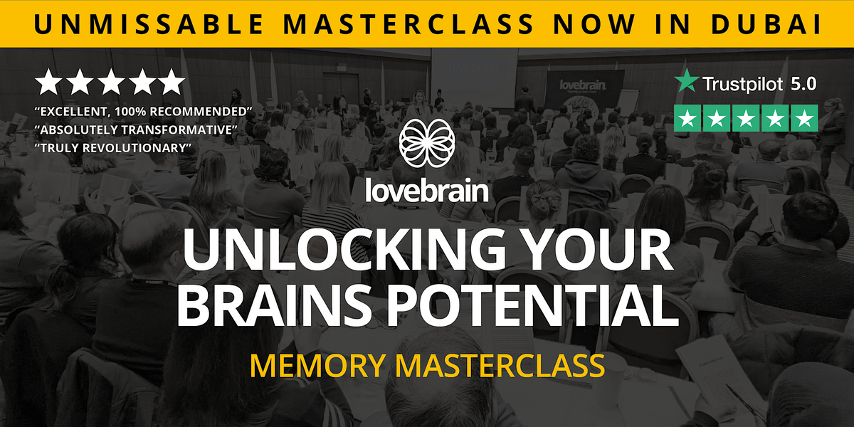 Dubai In-Person Masterclass On How To Improve Your Memory And Focus ...