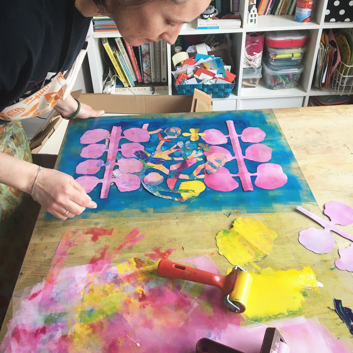 Pochoir Monoprint, Carousel Print Studio, Exchange Place Studios ...