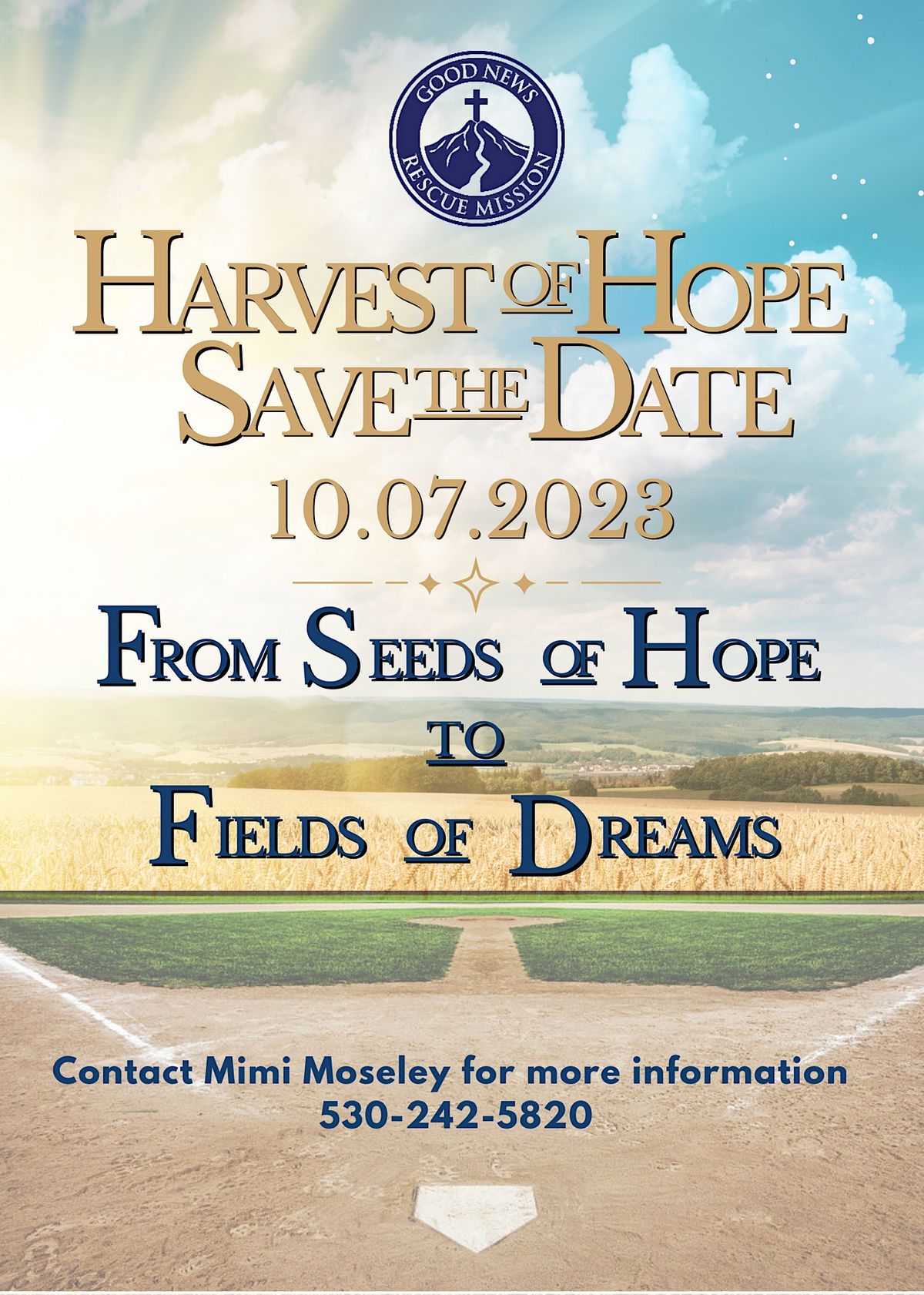 Save the Date: Harvest of Hope Field of Dreams, Redding Civic ...