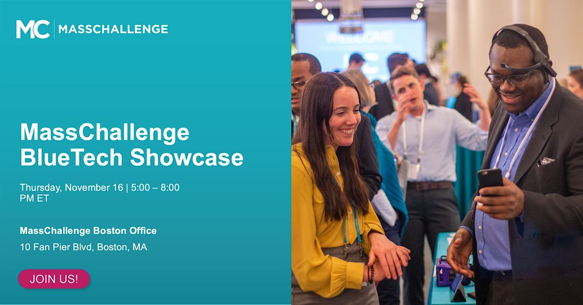 MassChallenge BlueTech Showcase, MassChallenge HQ, Boston, 16 November 2023