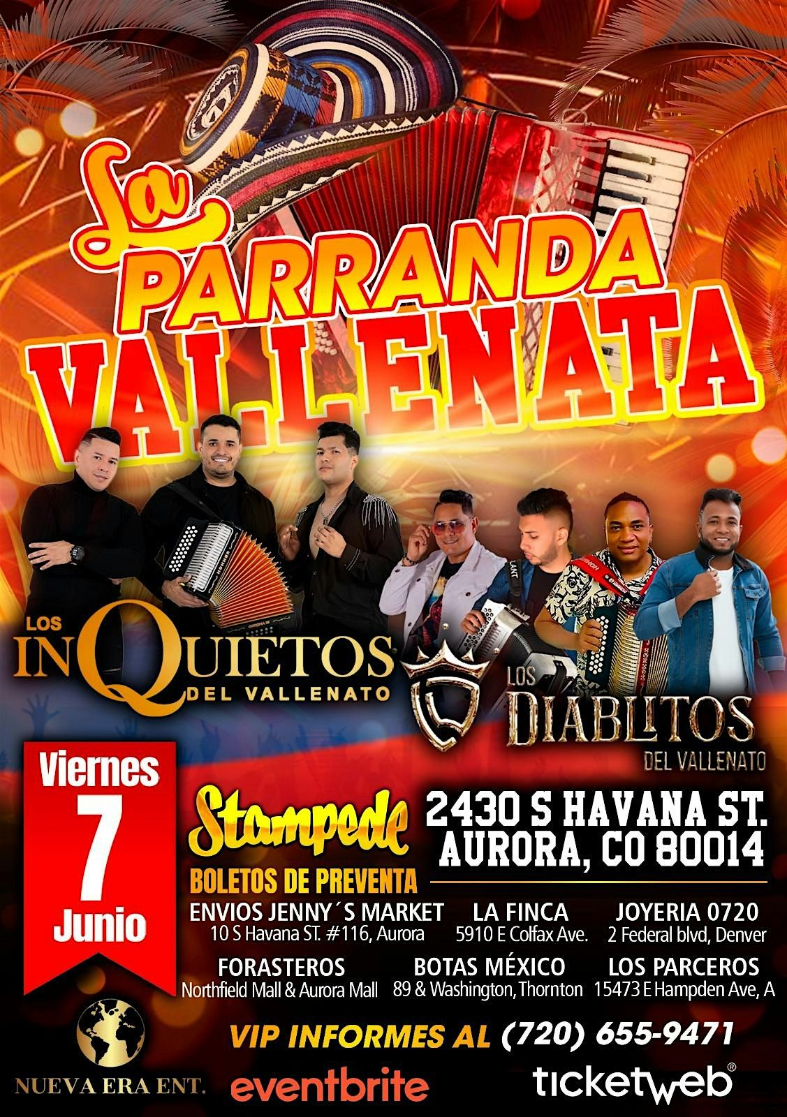 Los Inquietos Del Vallenato - Los Diablitos del Vallenato, Stampede ...