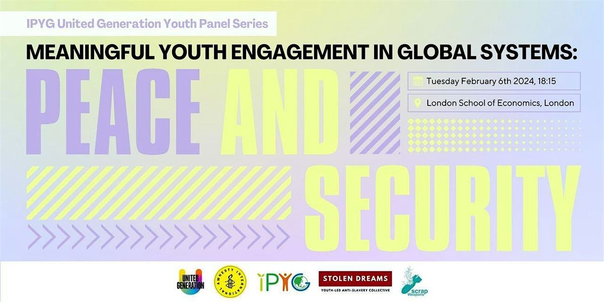 Meaningful youth engagement in global systems: Peace & security, LSE ...