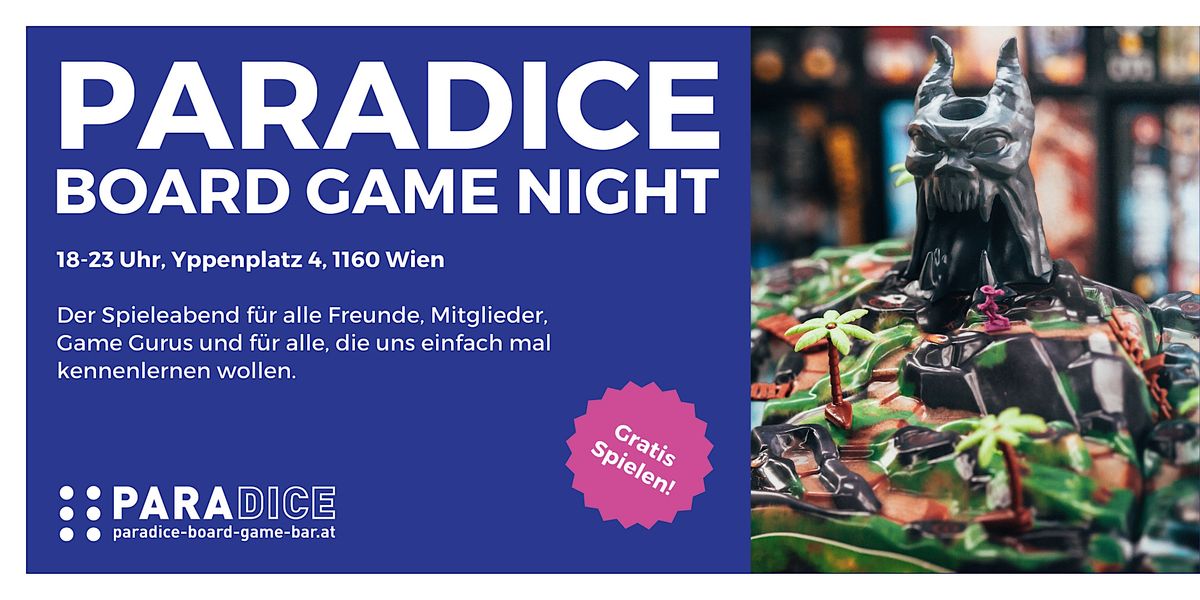 Paradice Board Game Night, Paradice Board Game Bar, Wien, 26 March 2024