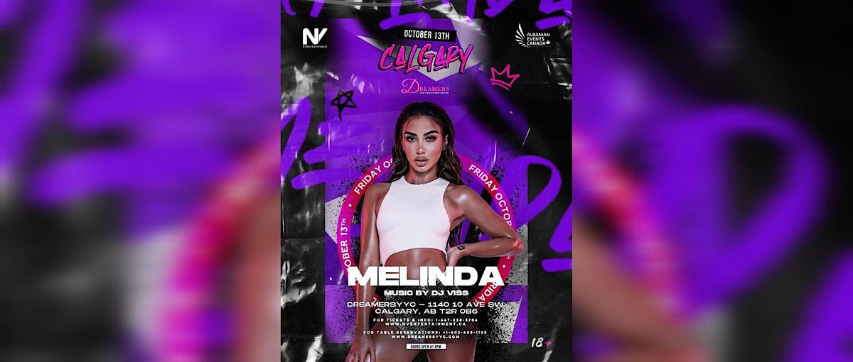 MELINDA ADEMI - CALGARY, Dreamers Night Club, Calgary, 13 October to 14 ...