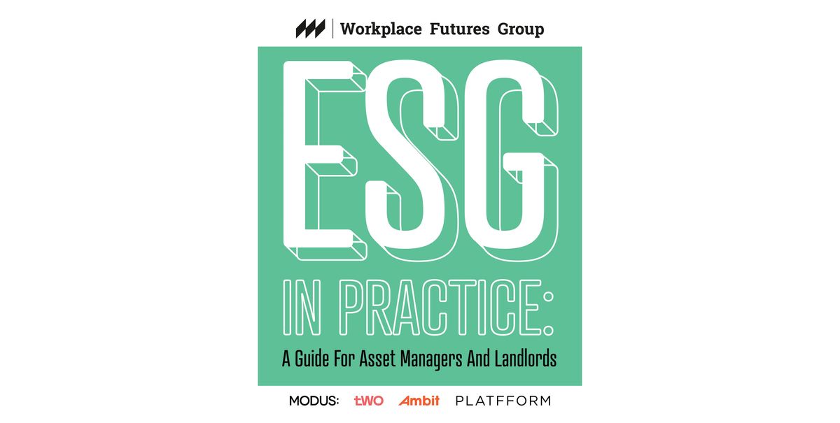 ESG in practice, Fora - Victoria - Greencoat Place, London, 30 November ...