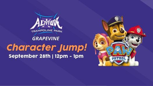 Character Jump: Paw Patrol at Altitude, Altitude Trampoline Park ...