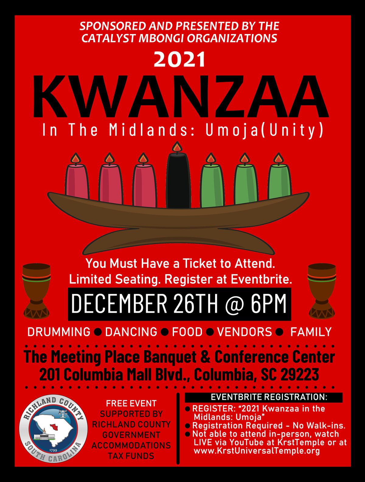 2021 Kwanzaa in the Midlands: Umoja (Unity), The Meeting Place Banquet ...