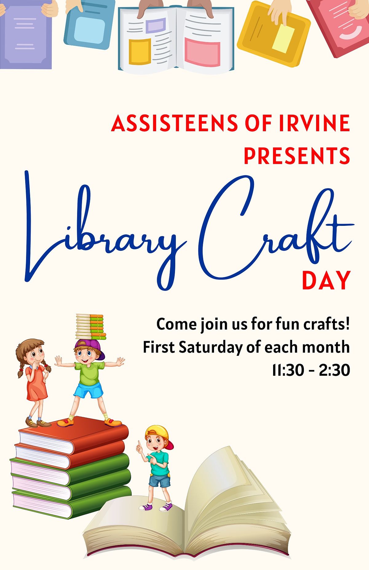 FREE Library Craft Day for Kids in Irvine, University Park Library ...