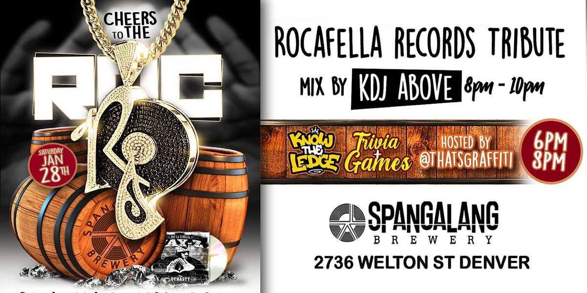 Rocafella Records Tribute Party - Featuring KDJ Above at Spangalang ...