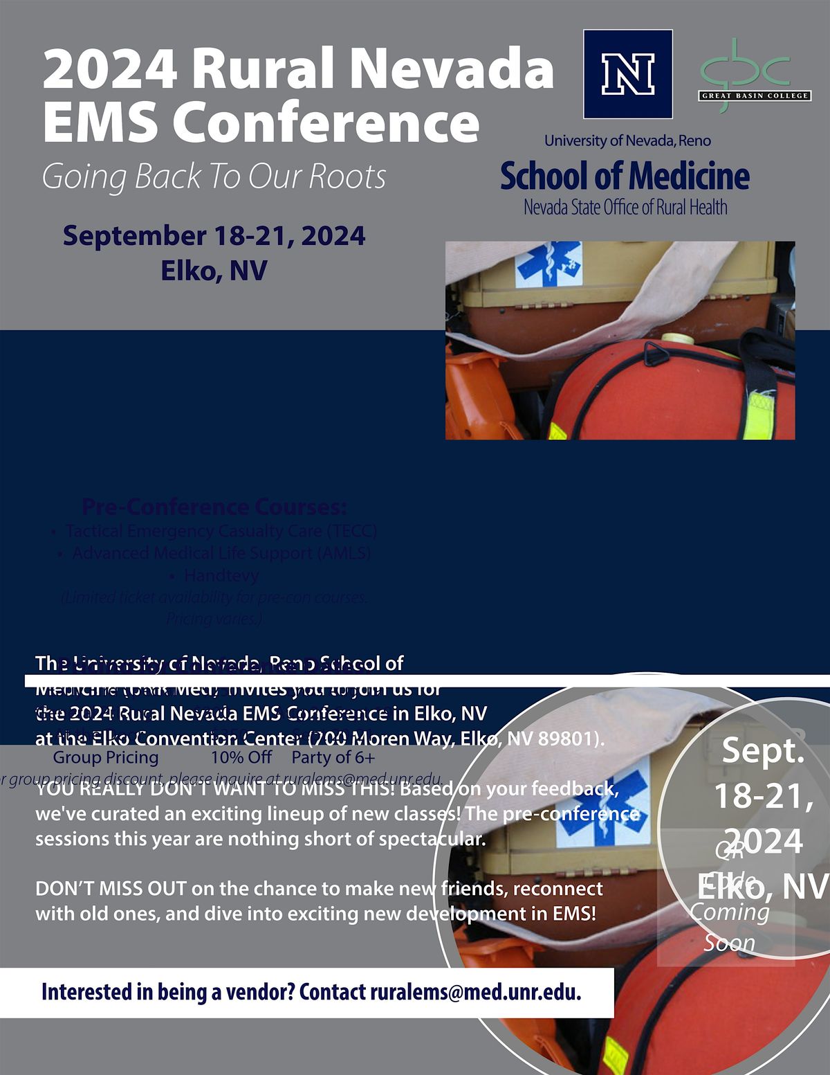 2024 Rural Nevada EMS Conference, Elko Convention Center, 18 September ...