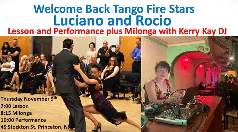 Luciano and Rocio return to VivaTango and a Milonga with DJ Kerry Kay ...