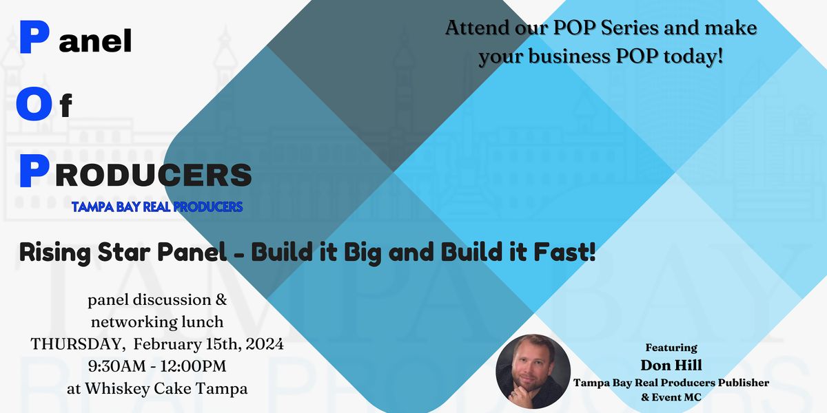 POP Series - Rising Star Panel - Build it Big and Build it Fast ...