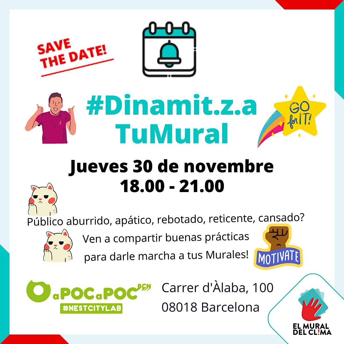 Dinami.t.za tu Mural del Clima, Nest City Lab, Carrer d'Àlaba ...