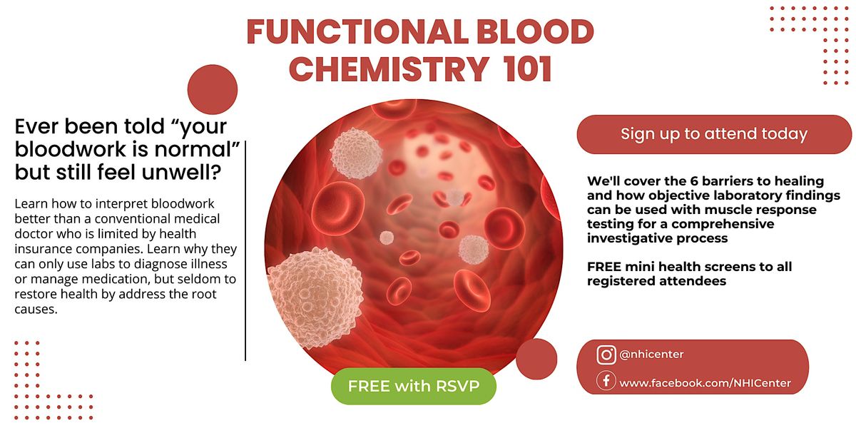 Functional Blood Chemistry 101 - How to interpret labwork, Natural ...