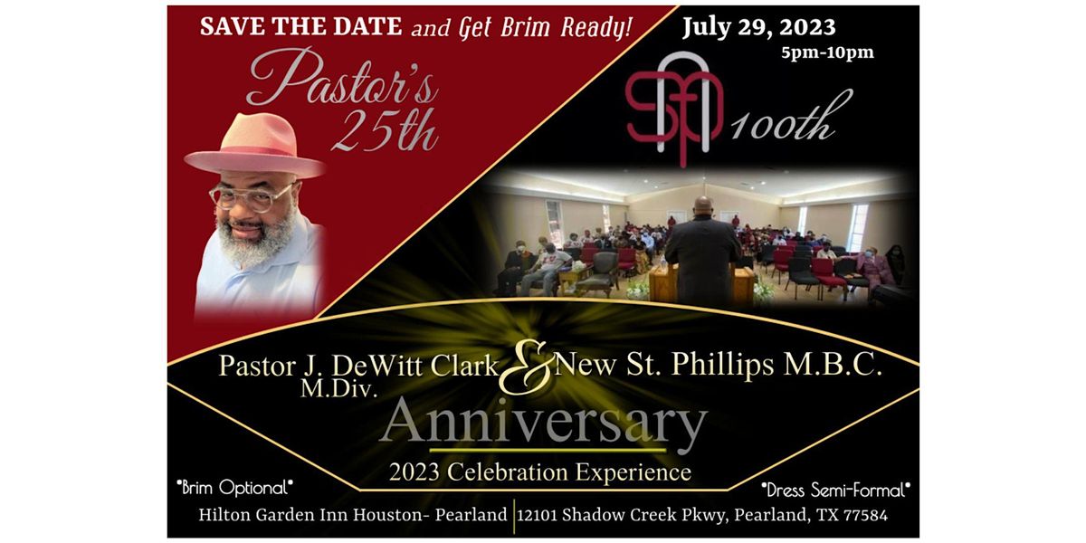 Pastor J. Dewitt Clark, M.Div. and NSP Church Anniversary Banquet ...