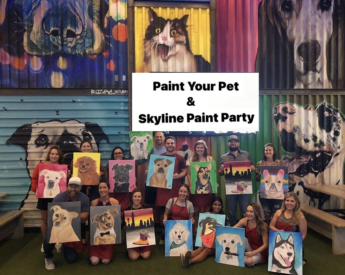 Paint Your Pet + Skyline Paint Party @ Backyard Dtx, Backyard - Dallas, 1 December 2022