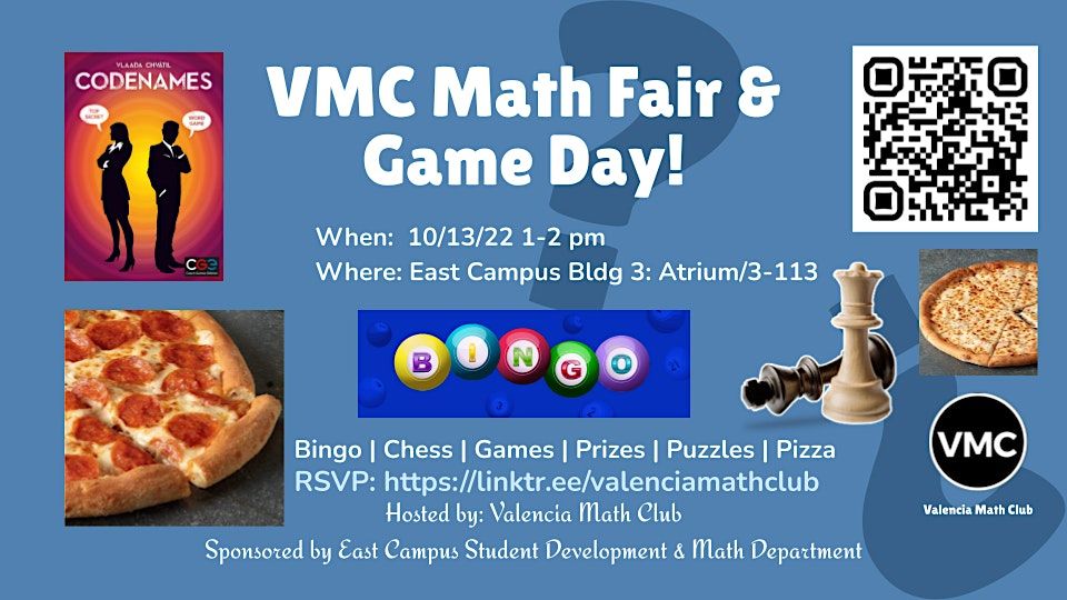 VMC Math Fair & Game Day Fall 2022, Online via Zoom, Orlando, 13 ...