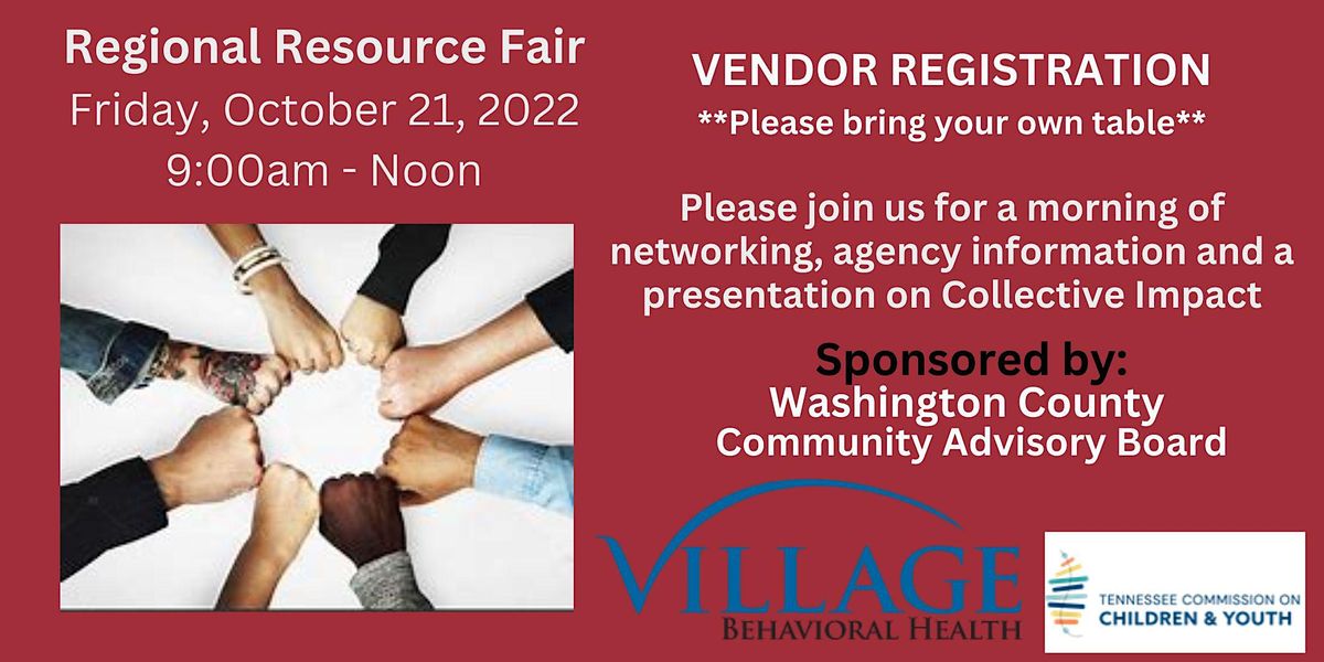 **VENDOR TABLE** Resource Fair and Presentation on Collective Impact ...