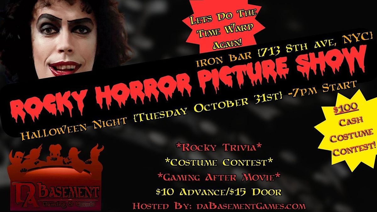 Rocky Horror Picture Show and $100 Costume Contest!, Iron Bar & Lounge ...