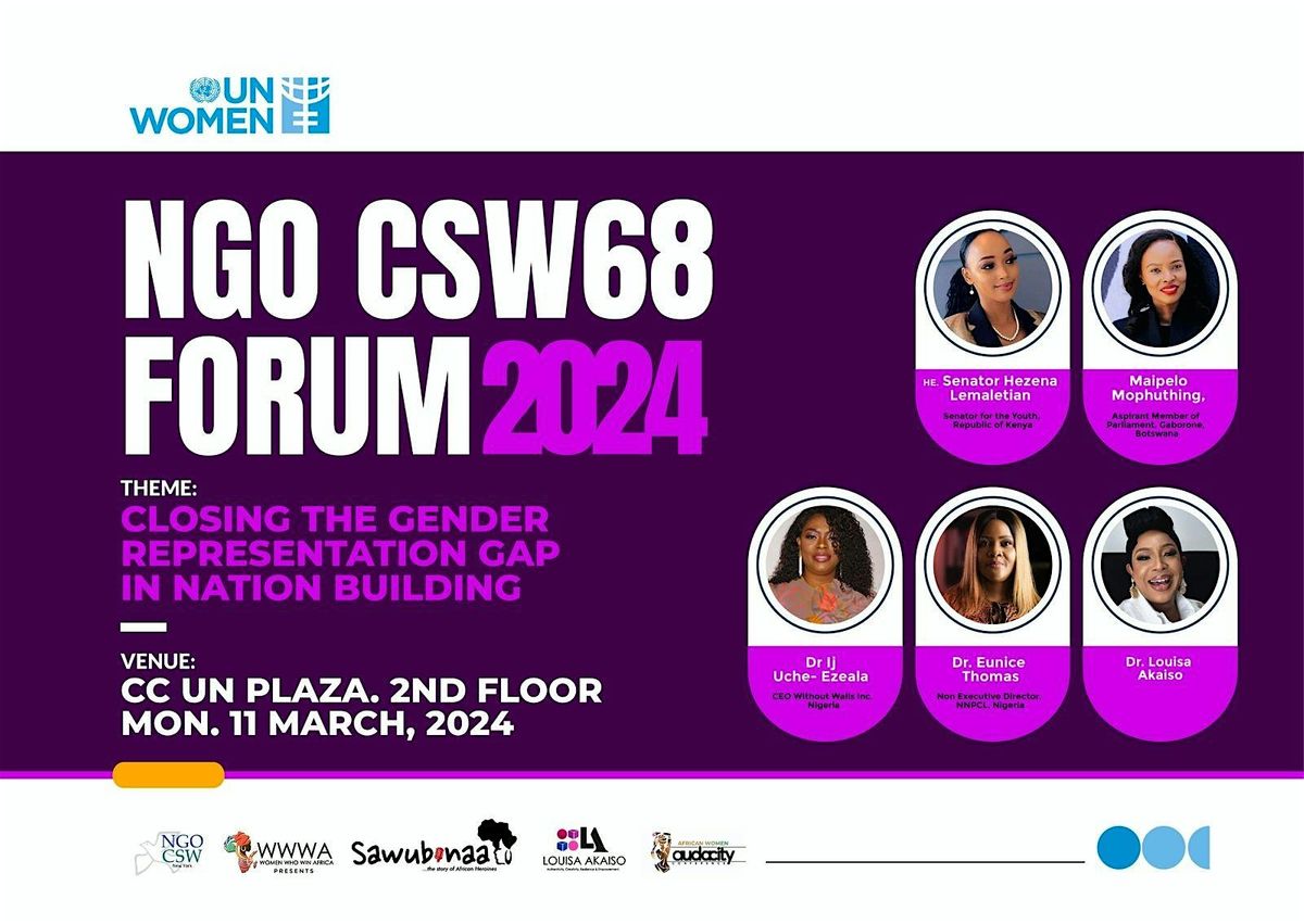 CSW 68: Closing the Gender Representation Gap In Nation Building, Church Center of the United ...