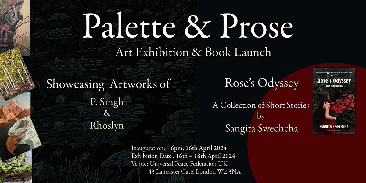 Palette and Prose: Art Exhibition and Book Launch April 16th from 6 pm ...