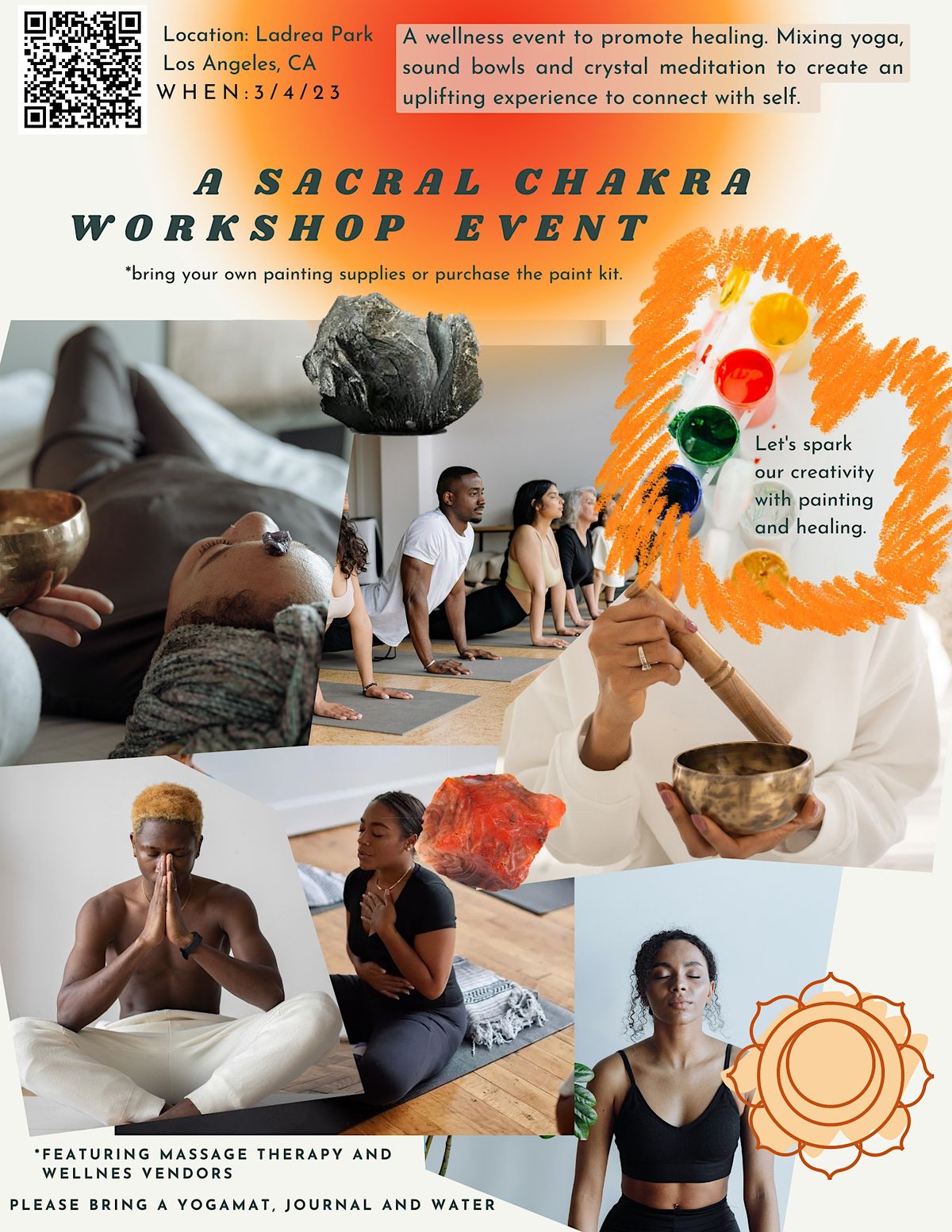 S A C R E D : A Sacral Chakra Workshop, Ladera Park, Los Angeles, 4 March 2023