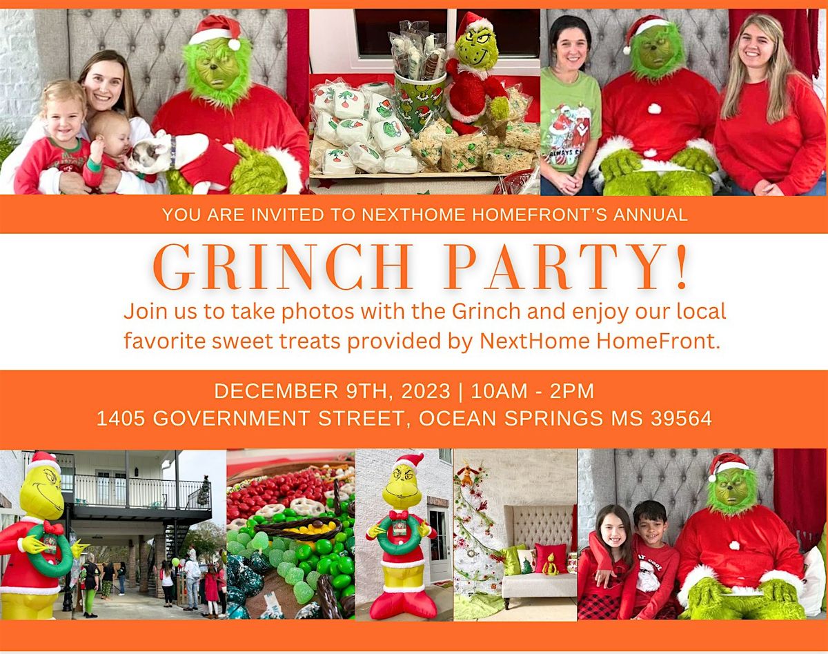 NextHome HomeFronts Annual Grinch Party - FREE Photos With The Grinch ...