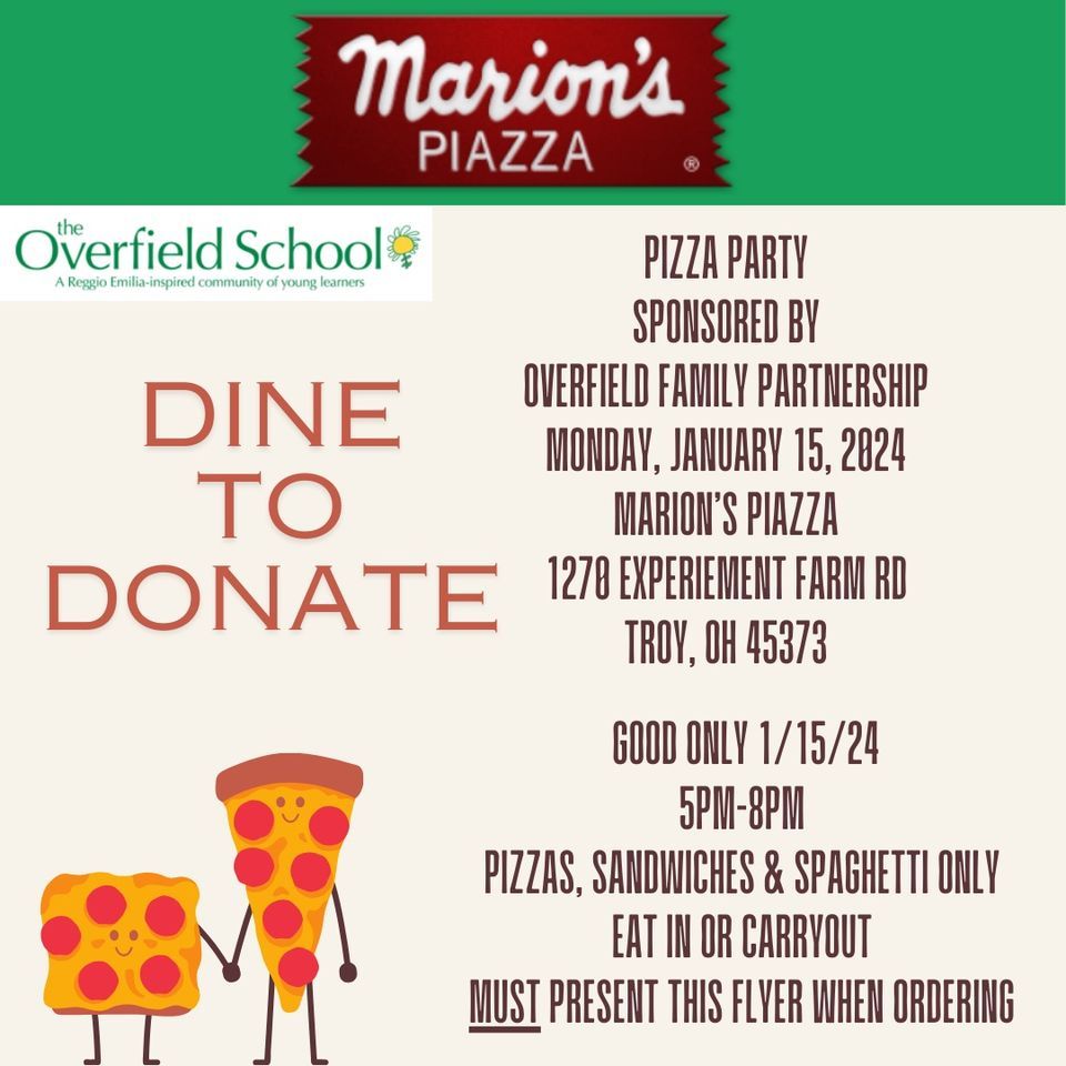 Dine to Donate at Marion’s Piazza - Troy, Marion's Piazza, Troy, 15 ...