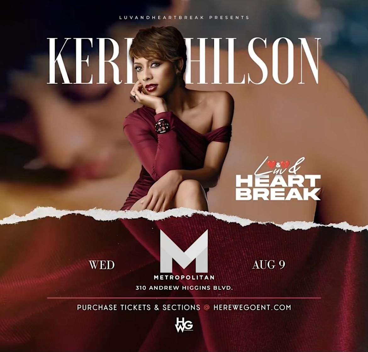 LUVANDHEARTBREAK FEATURING KERI HILSON PERFORMING LIVE AUGUST 9th 2023 ...