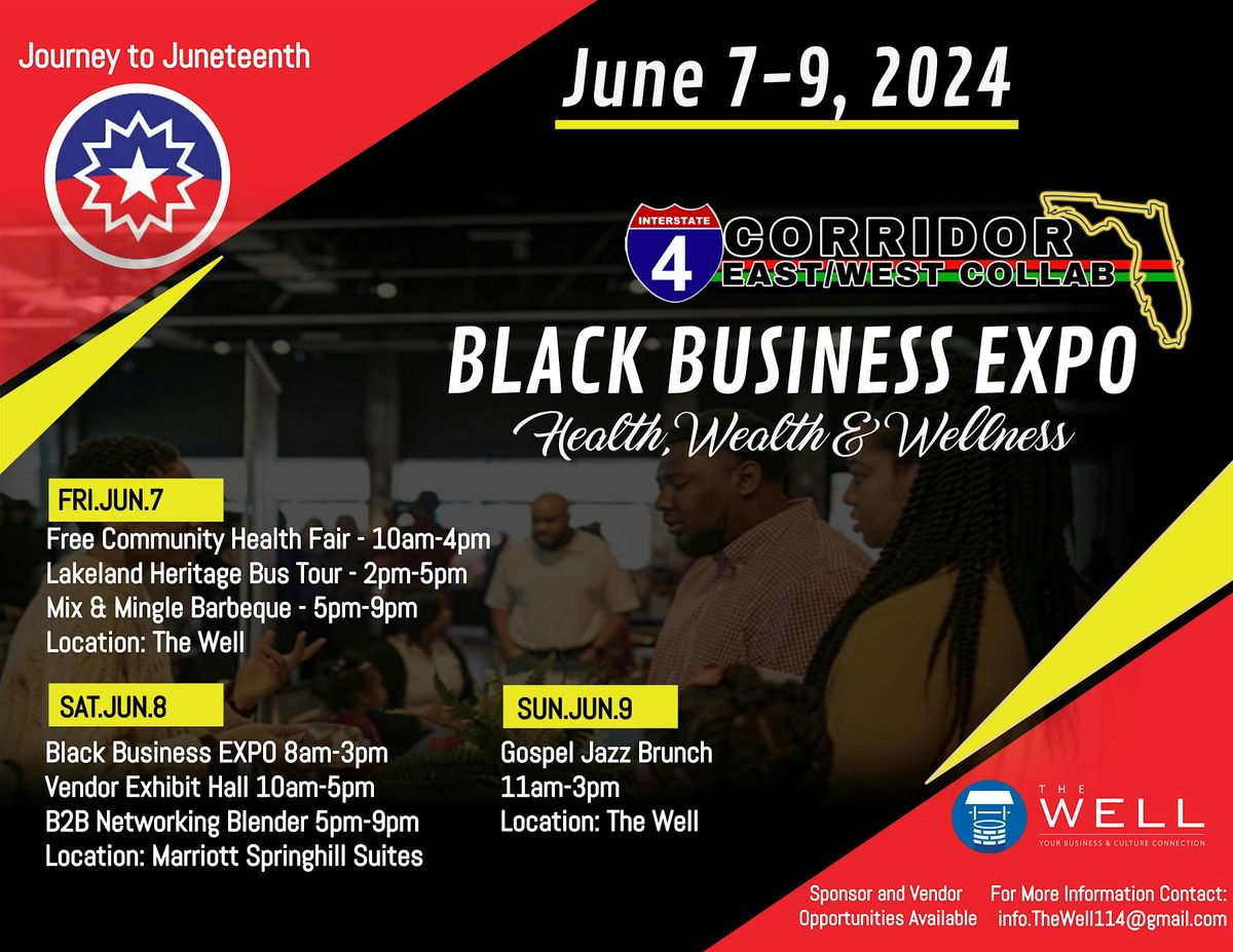 The Black Business Expo, 114 E Parker St, Lakeland, 7 June to 9 June