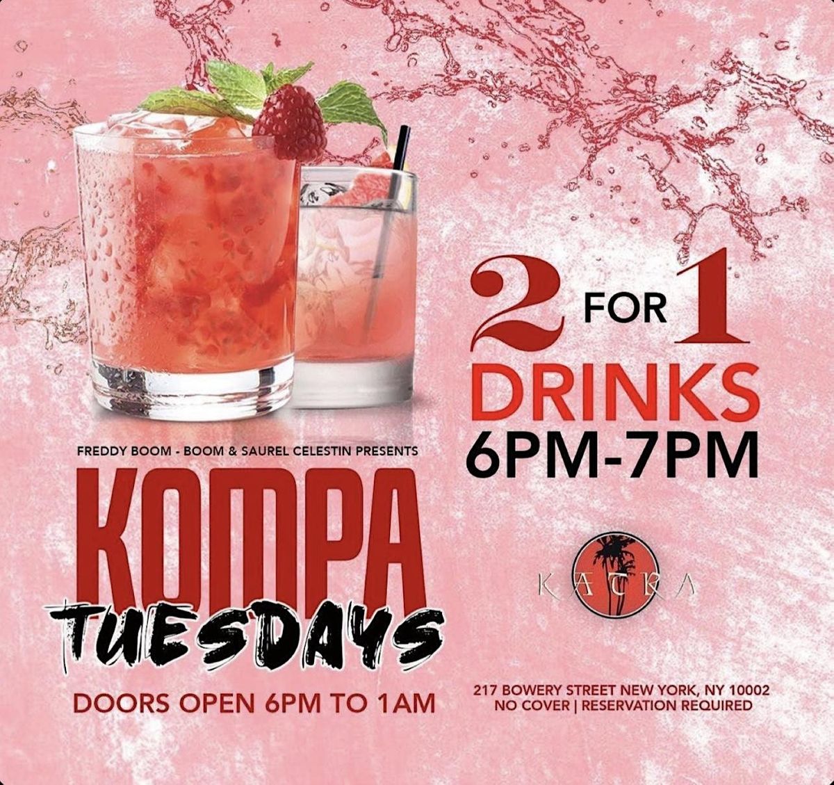 KOMPA TUESDAYS NUMBER 1 HAITIAN PARTY IN NEW YORK CITY, Katra Lounge ...