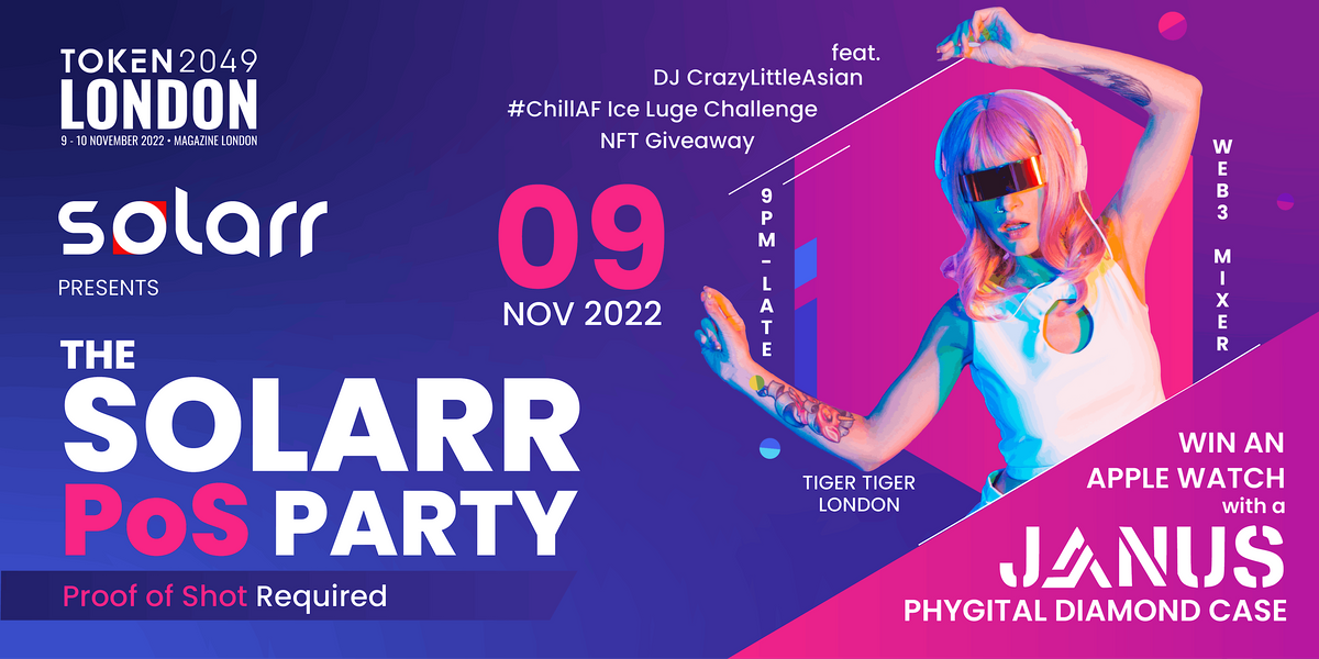 SOLARR PoS Party (Proof of Shot Required), Tiger Tiger London, 9 ...